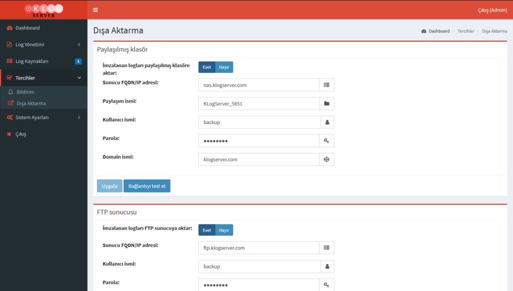 KLog Server – 5651 Loglama Çözümü