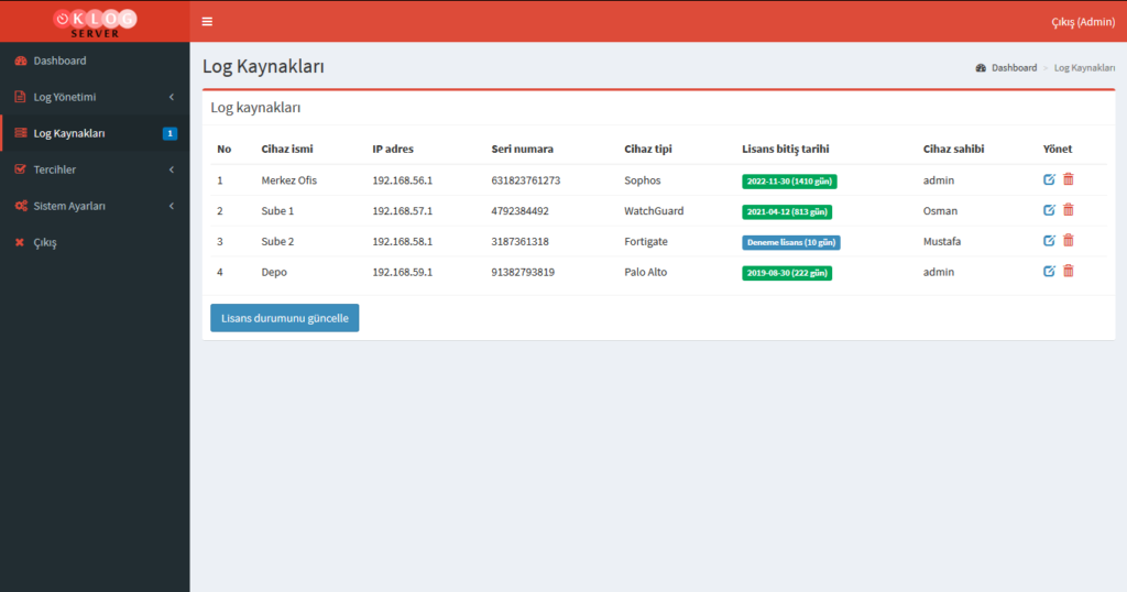KLog Server – 5651 Loglama Çözümü